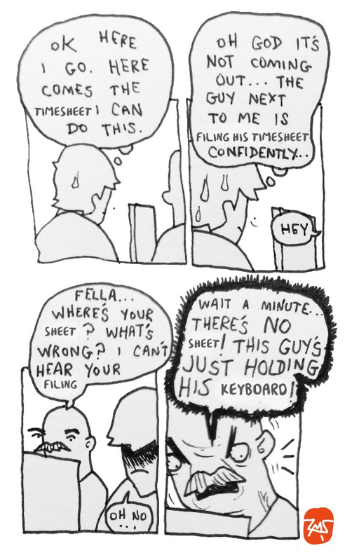 holding | Timesheet Comics